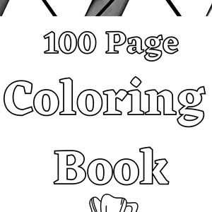Adult Coloring Book Printable | 100 Pages - Etsy
