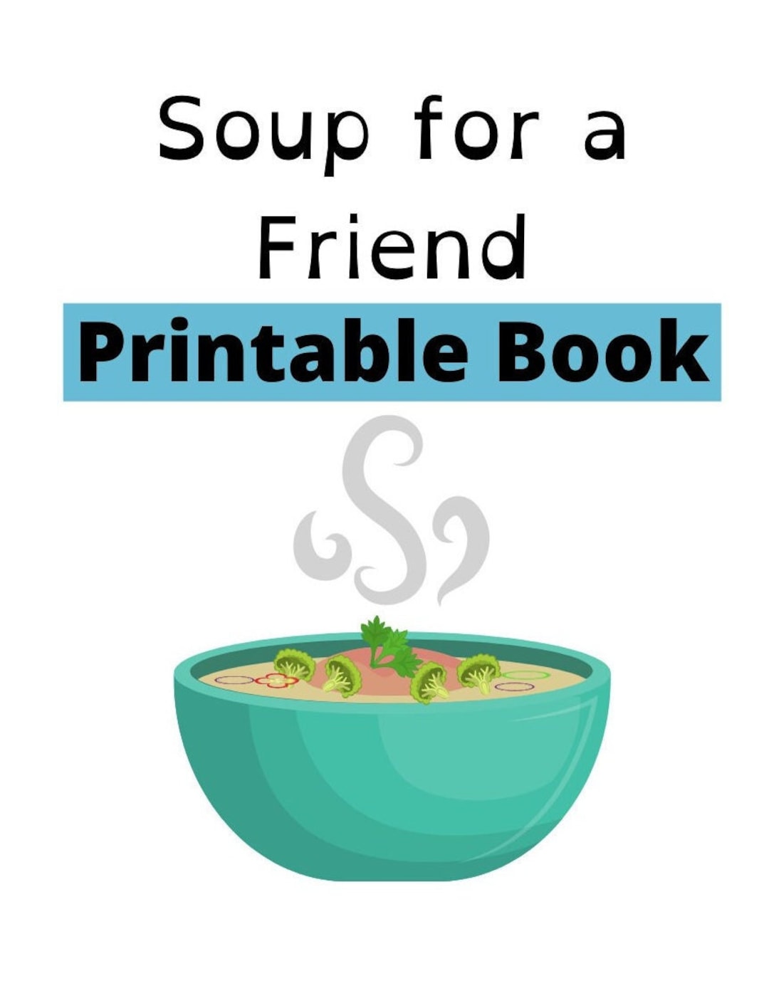 Phonics Book Printable | Soup for a Friend - Etsy