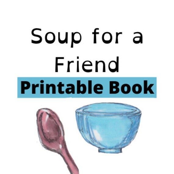 Hand Illustrated Phonics Book Printable Soup for a Friend - Etsy