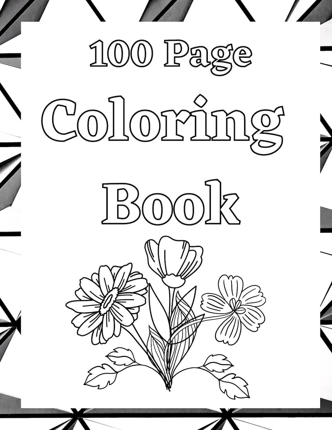 Adult Coloring Book Printable | 100 Pages - Etsy