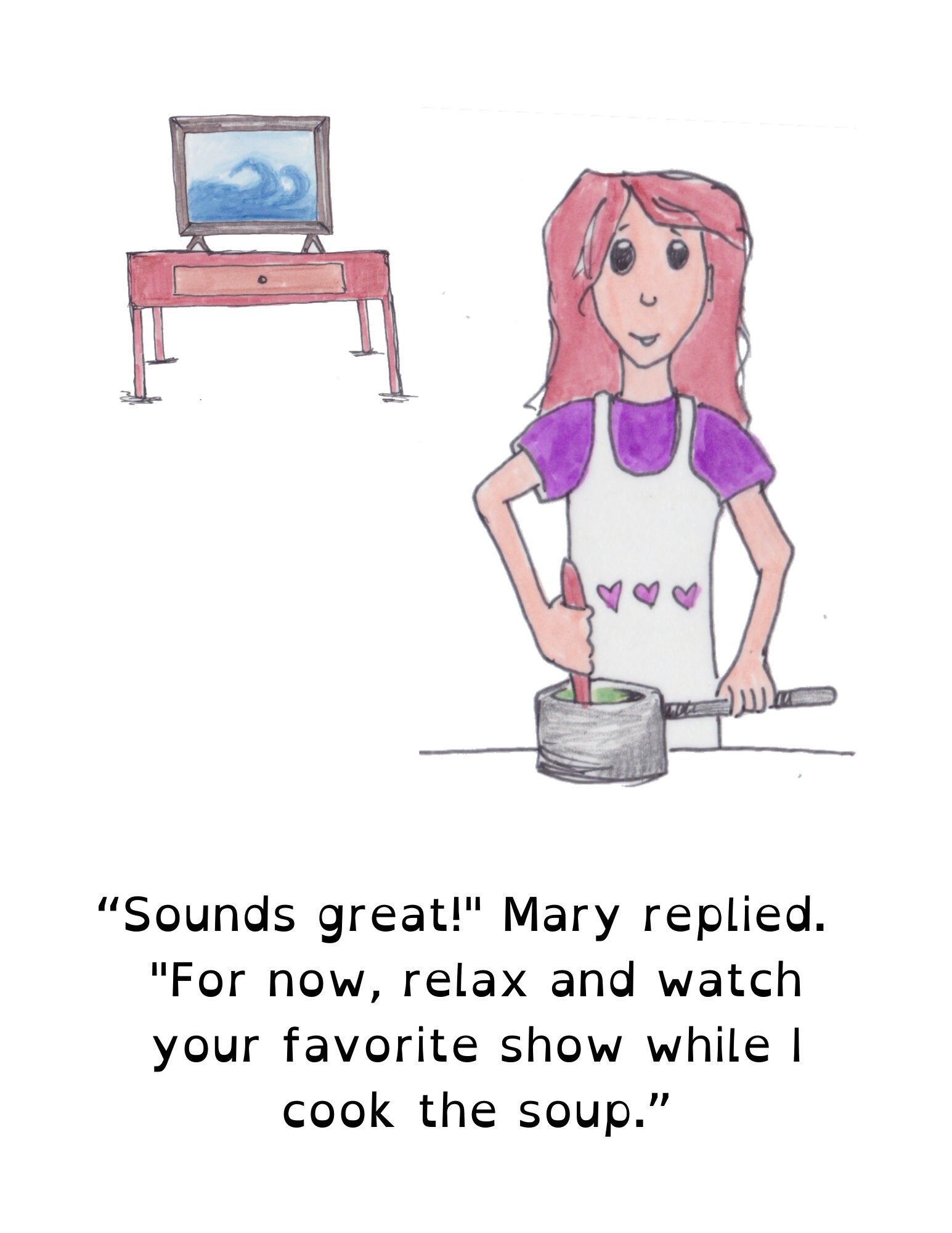 Hand Illustrated Phonics Book Printable Soup for a Friend - Etsy