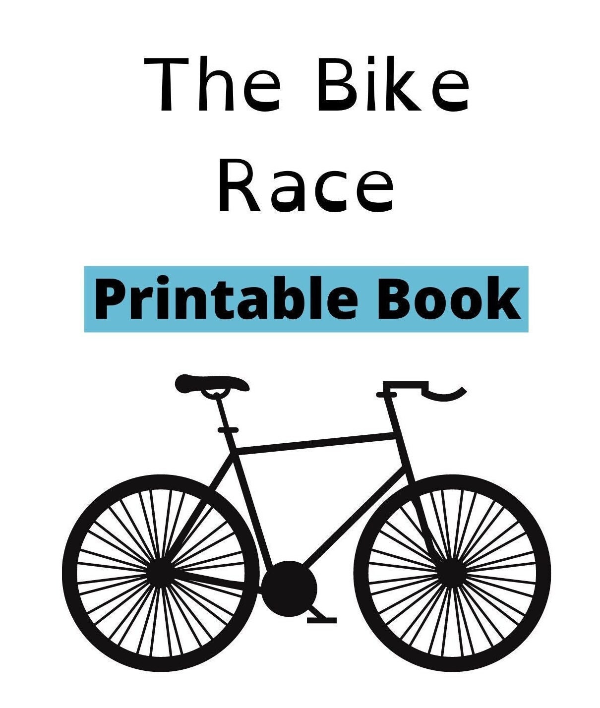 Phonics Book Printable | the Bike Race - Etsy