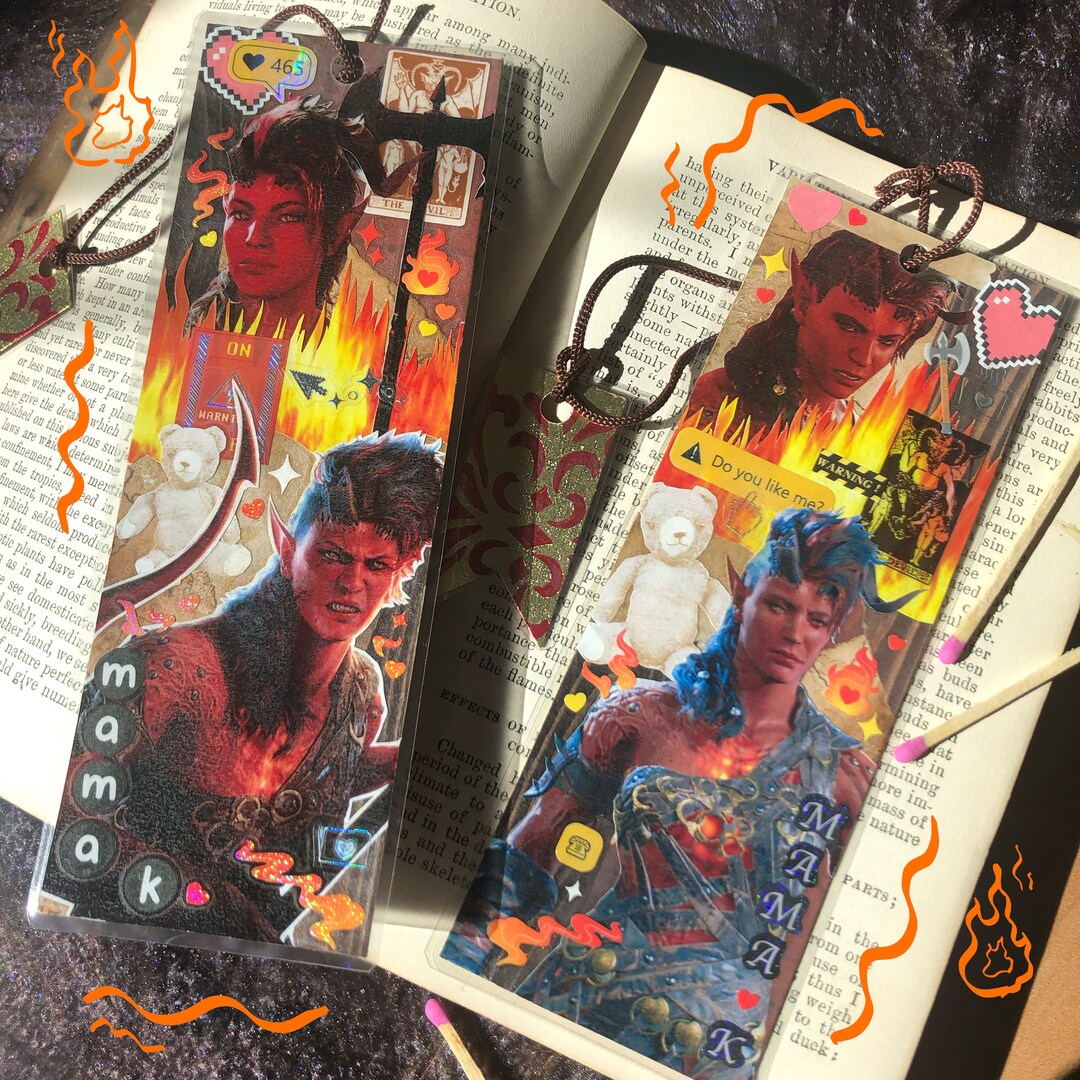 Baldur's Gate 3 Karlach Bookmarks - Etsy