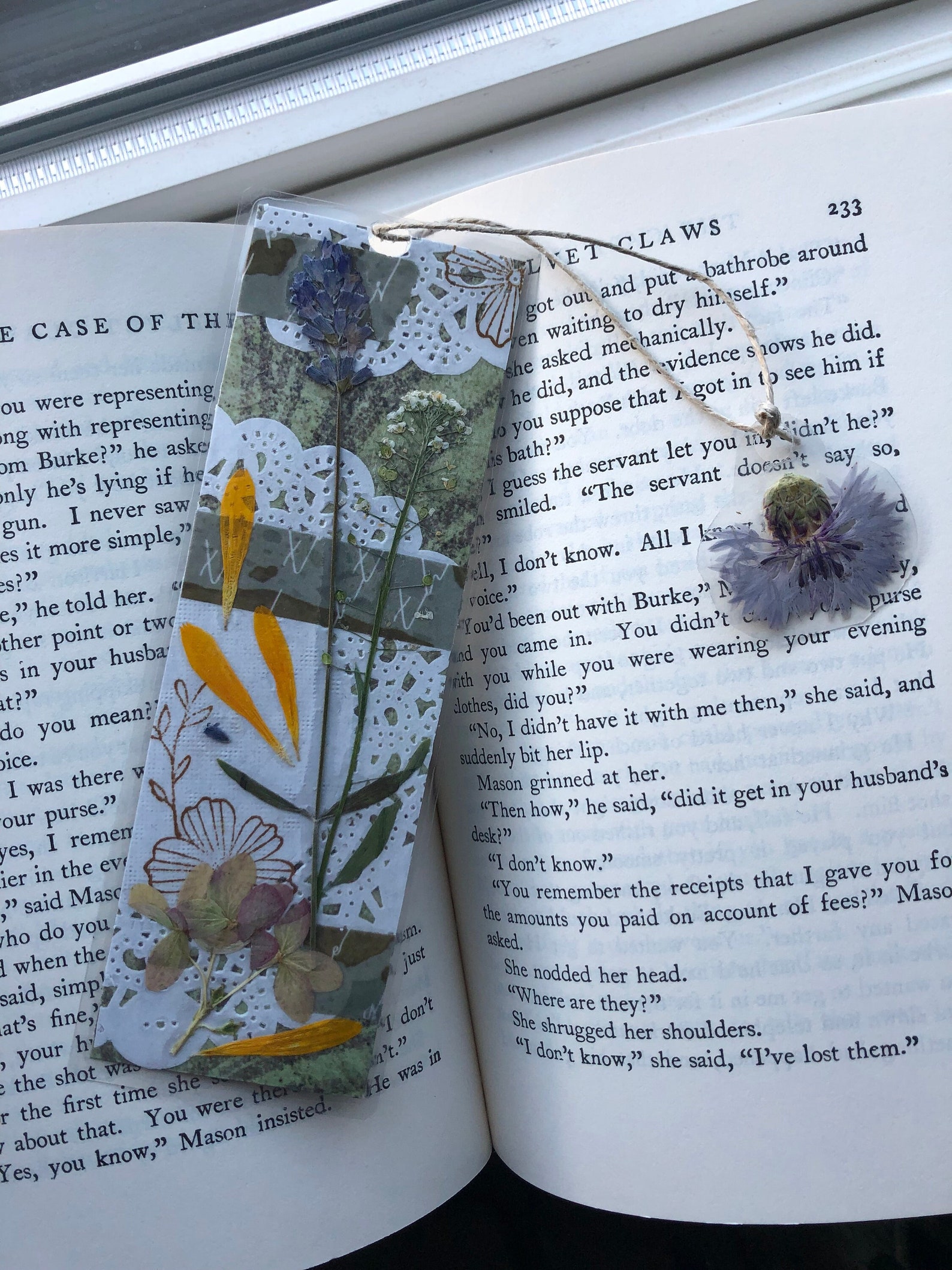 Pressed Flower Laminated Bookmark - Etsy