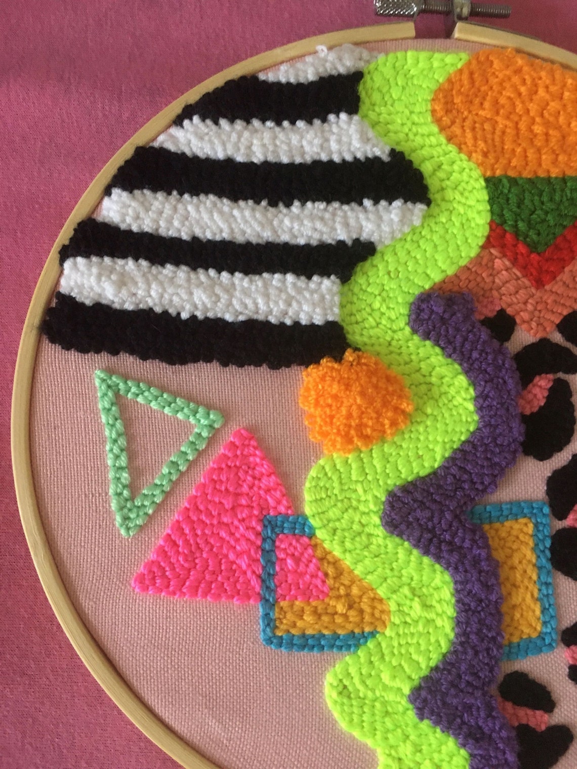 Punch Embroidery,punch Needle Wall Decor,colorful Punch Needle Decor ...