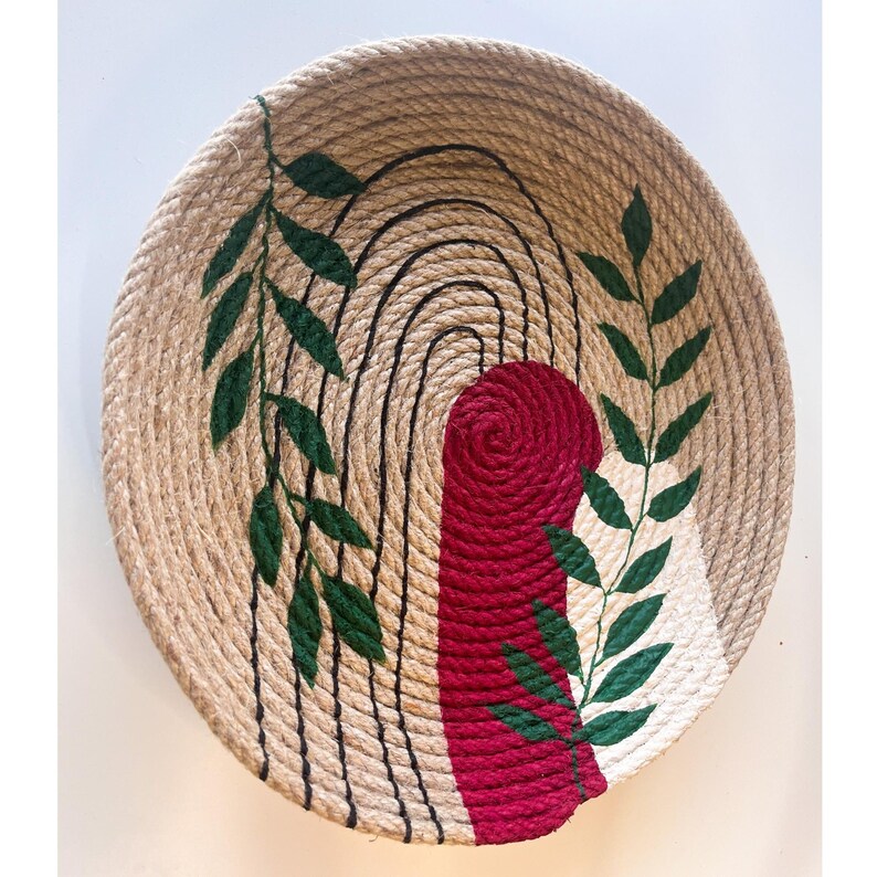 Boho Nature Inspired Woven Wall Basket, Large Decorative Basket With ...