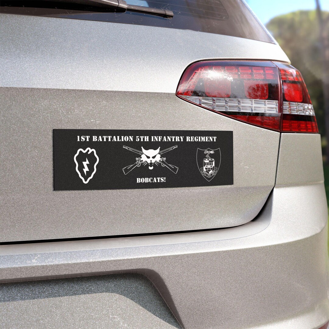 1st Battalion 5th Infantry Regiment Car Magnet, Bobcats, Military Decal ...