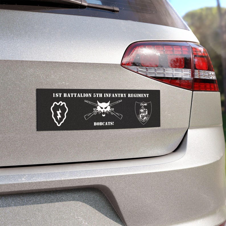 1st Battalion 5th Infantry Regiment Car Magnet, Bobcats, Military Decal ...
