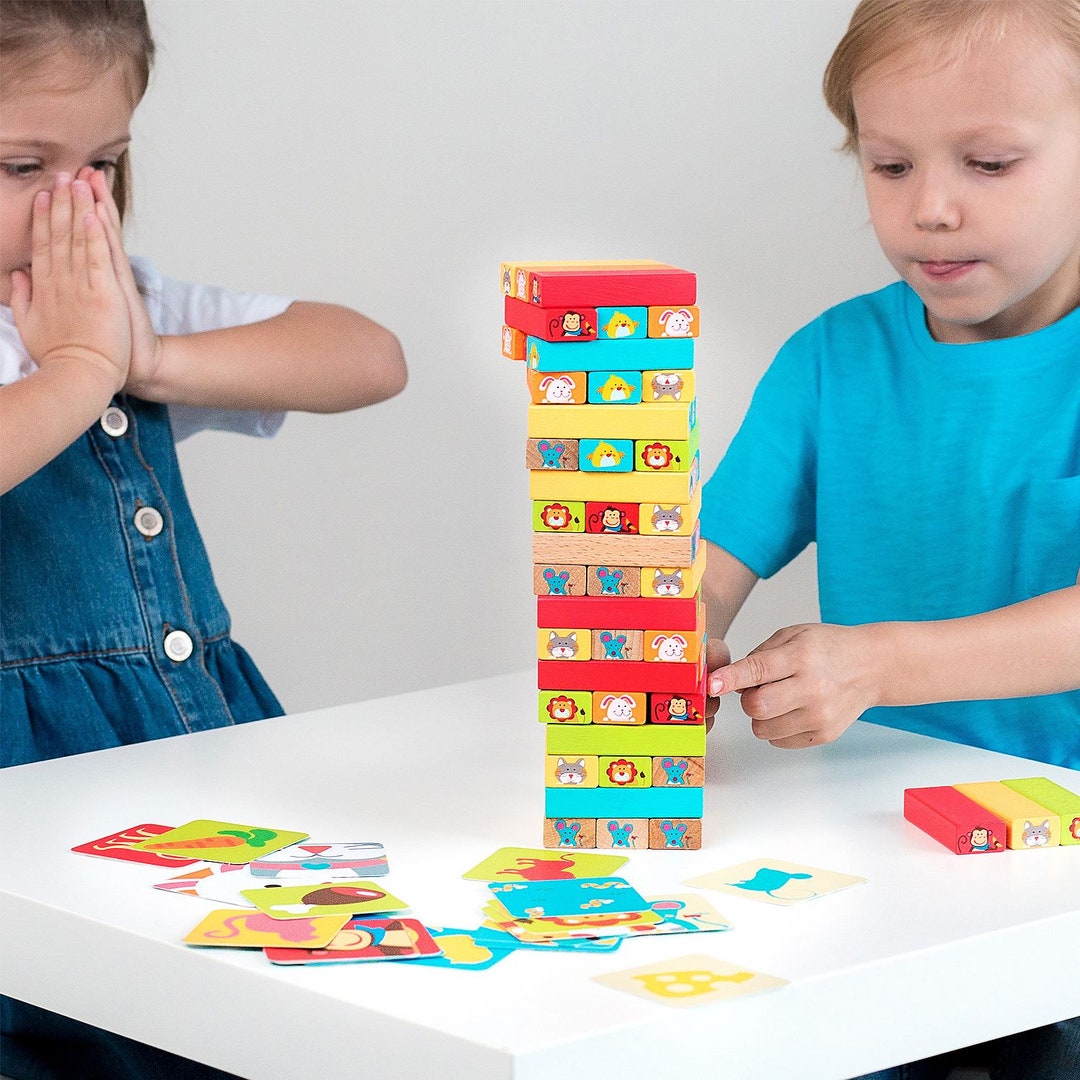 Guess Who? Wooden Toy Tumbling Blocks. - Etsy