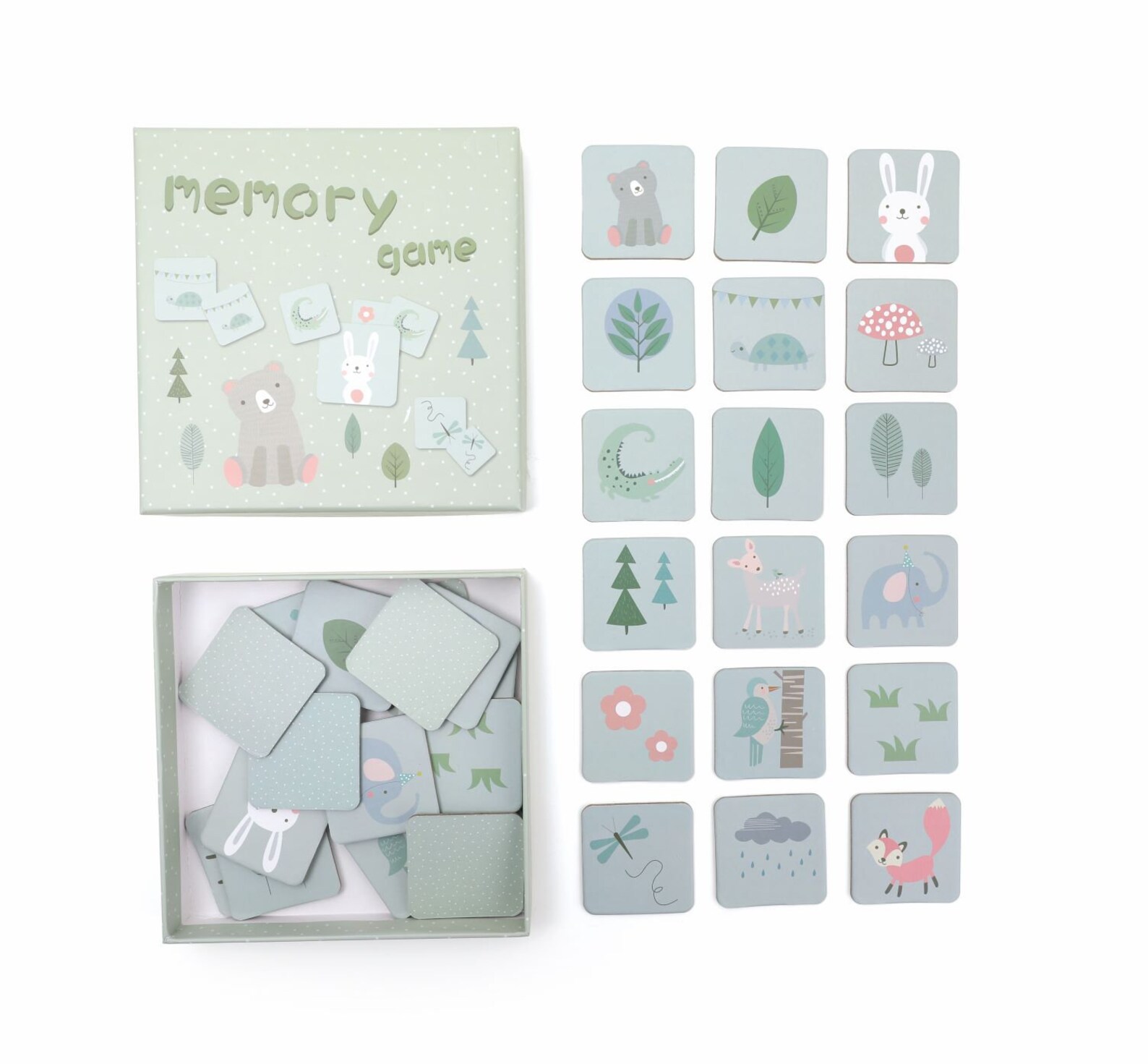 Cardboard Memory Game Animals. - Etsy