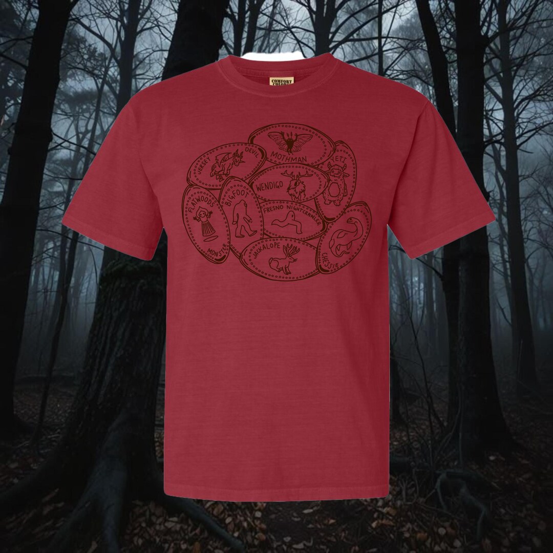 Cryptid Pressed Penny T-shirt, National Park Cryptids, Comfort Colors ...