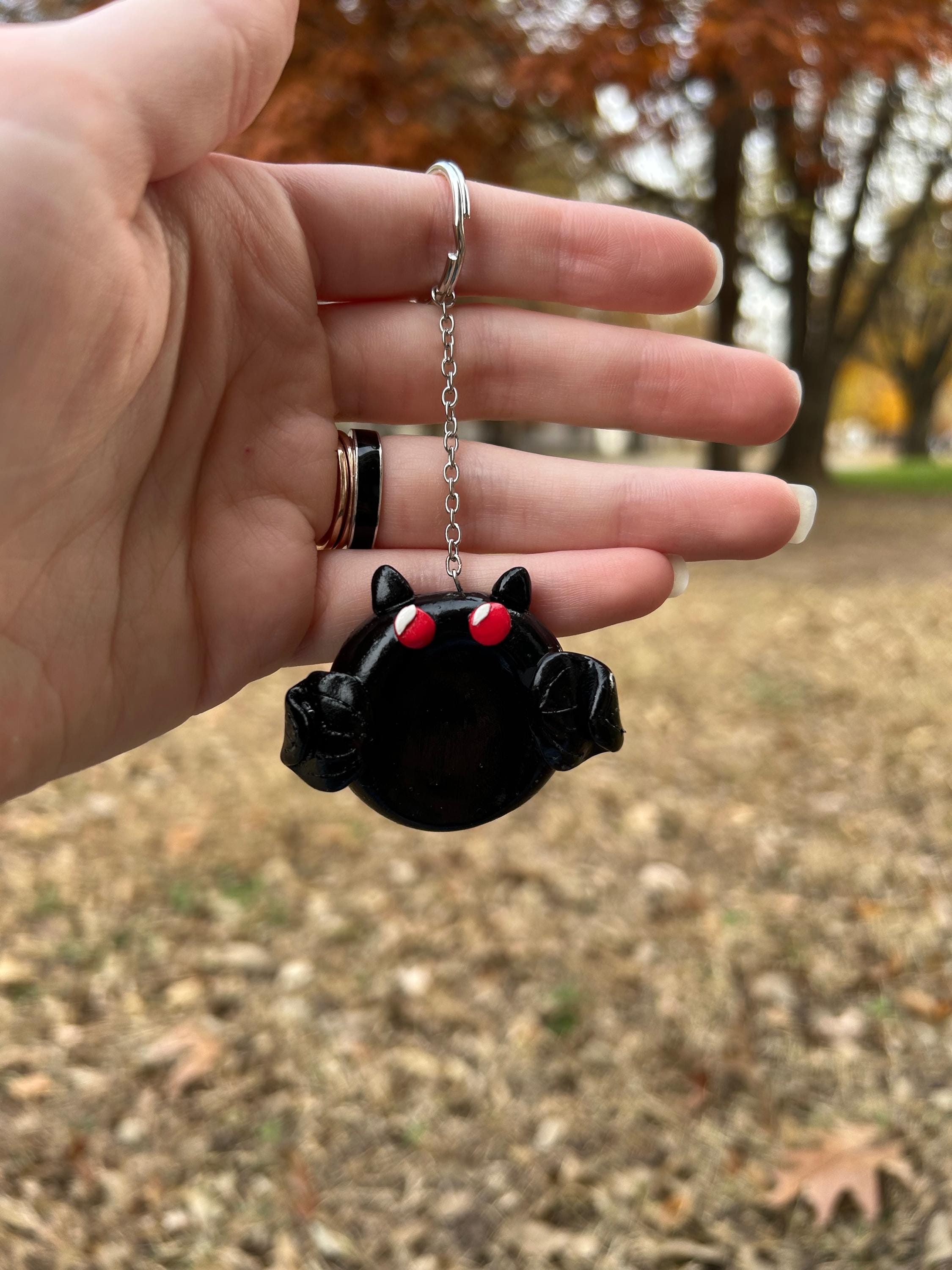 Mothman Worry Stone, Polymer Clay Worry Stone, Cryptic Worry Stone - Etsy