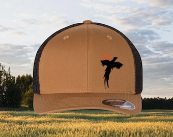 Pheasant Hat Custom, Bird Hunting Hat, Custom Kennel Trucker Hat ...