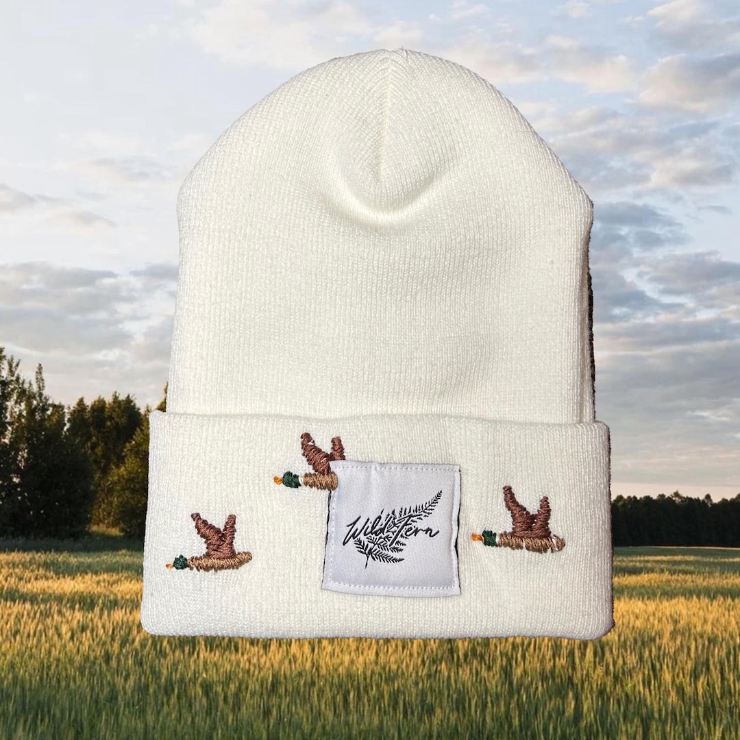 Mallard Duck Hand Embroidered Beanie - Etsy