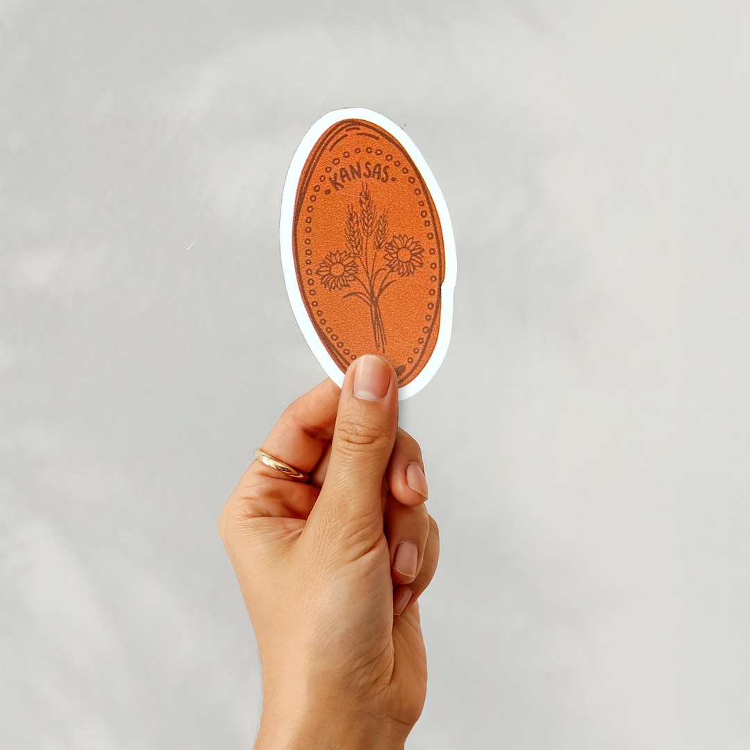 Kansas Pressed Penny Sticker - Etsy