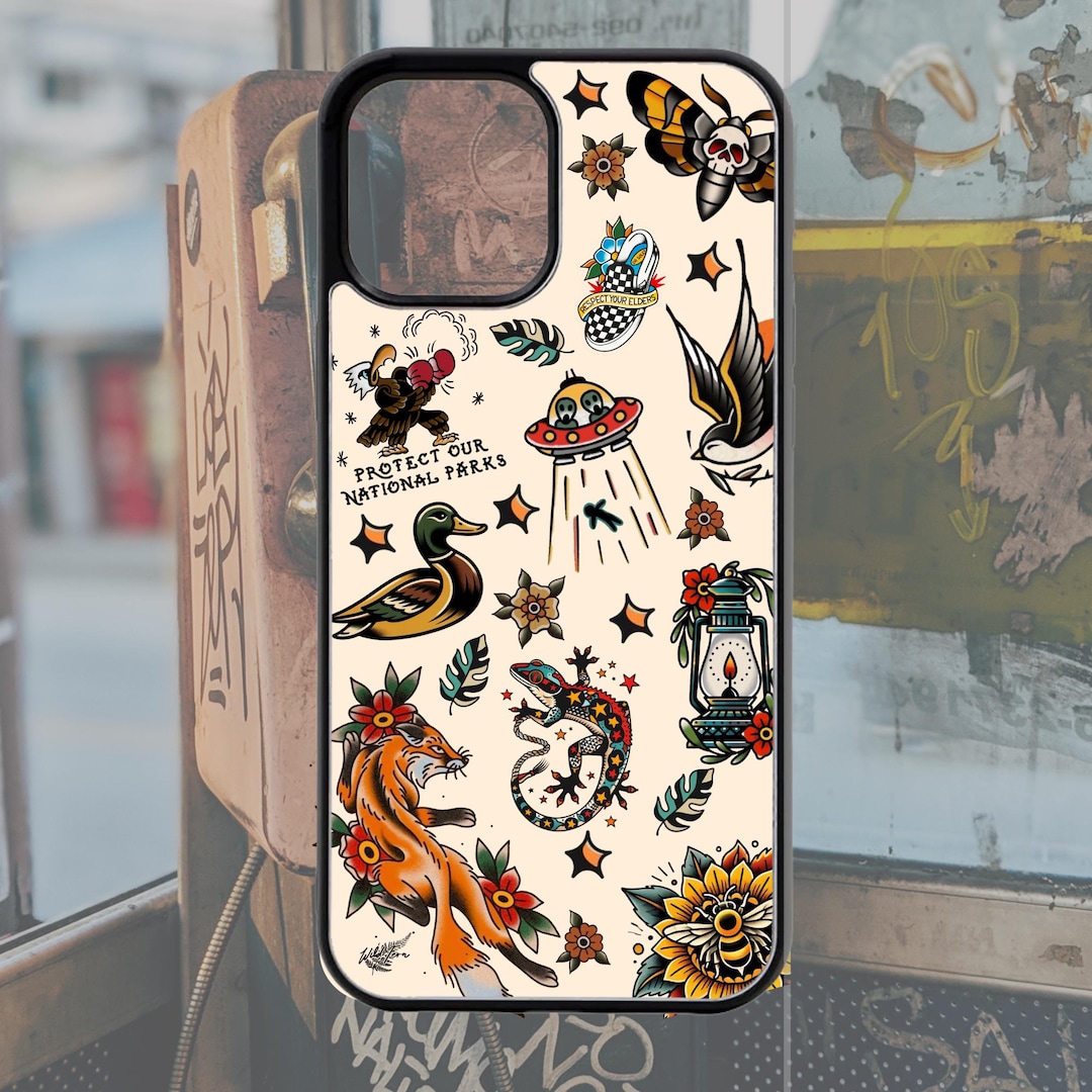 Tattoo Phone Case, Traditional Tattoo Phone Case, Adventure Tattoo ...