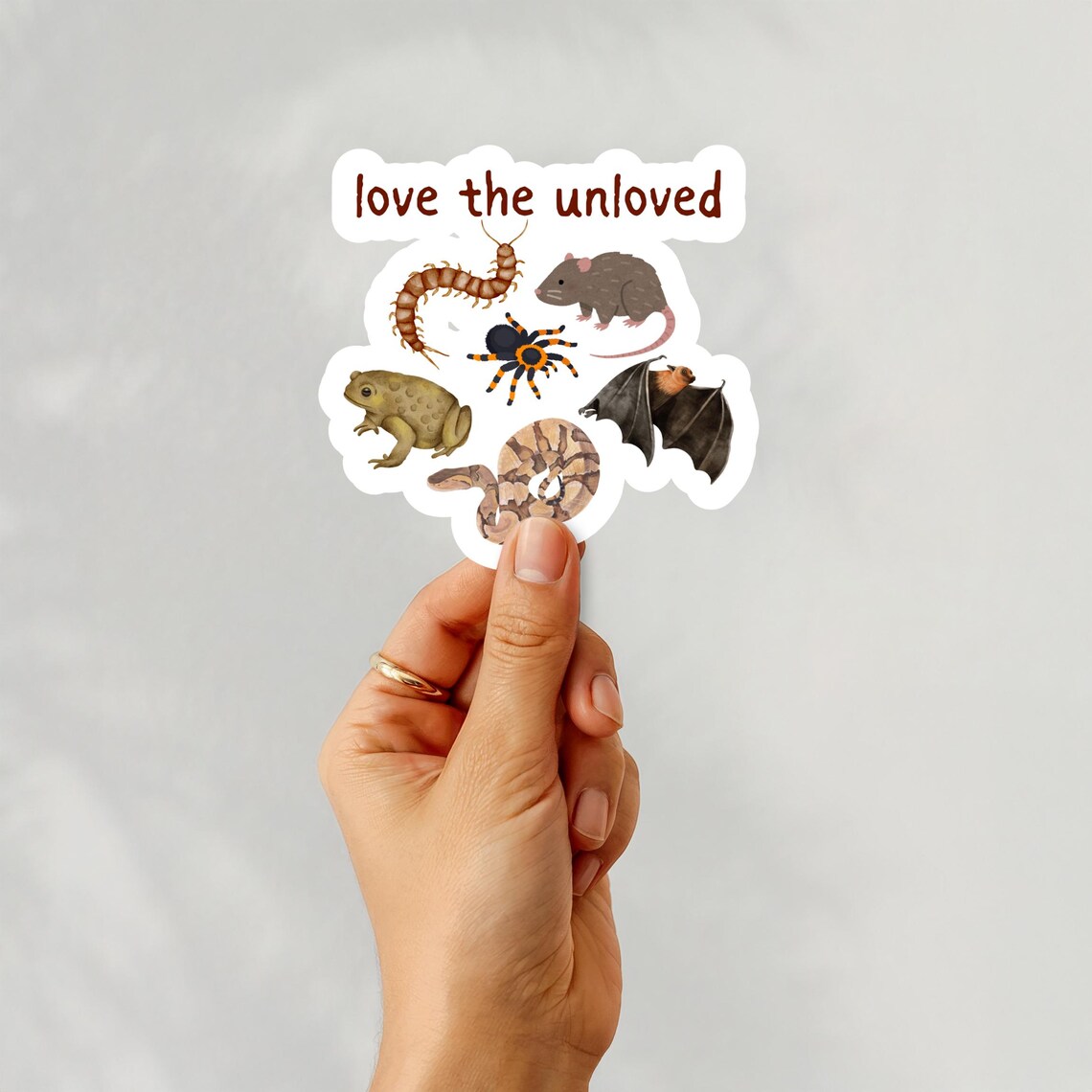 Love the Unloved Animals Sticker - Etsy