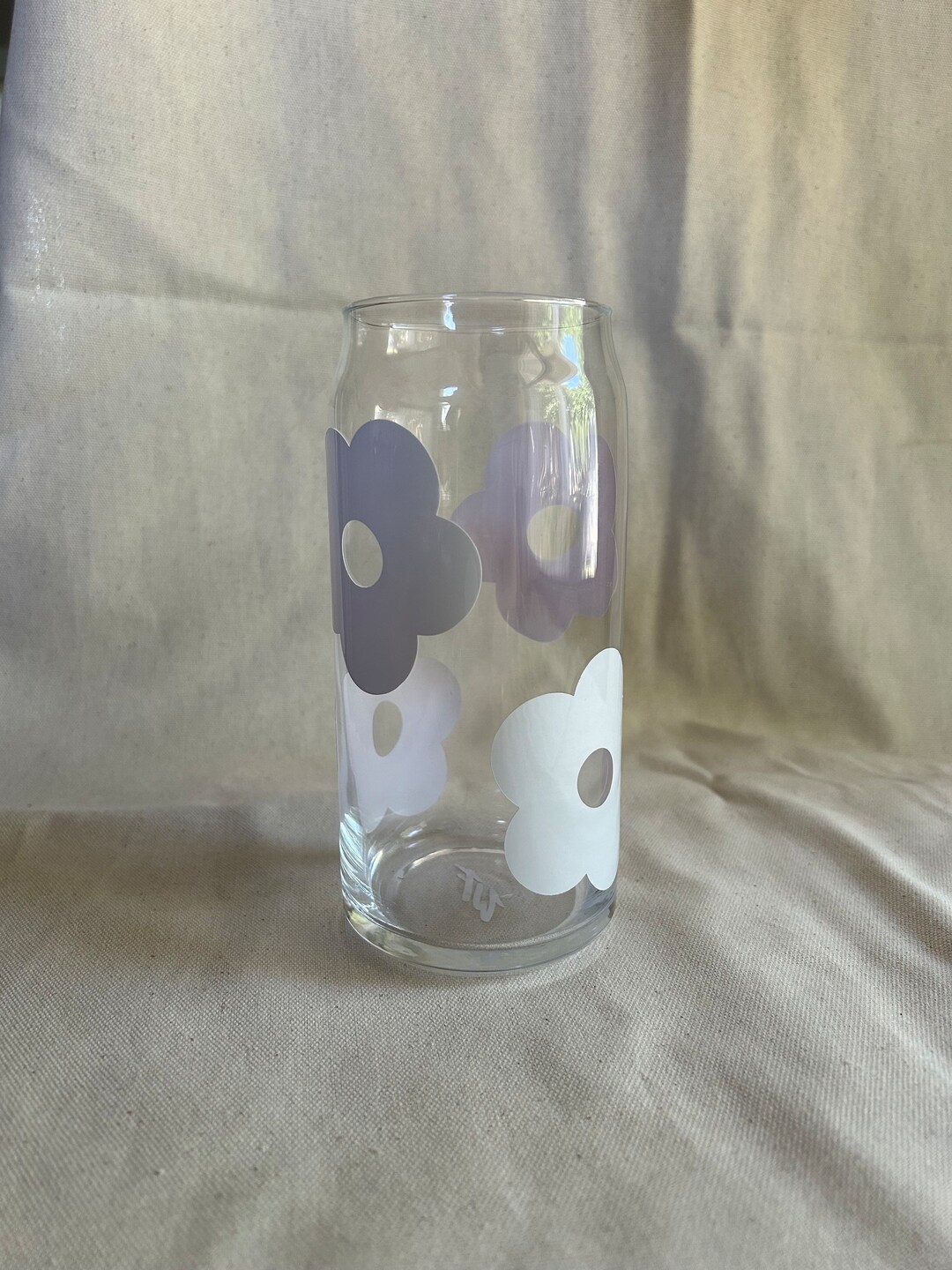 Groovy Floral Glass Cold Activated Color Changing / Pop Can Glass ...