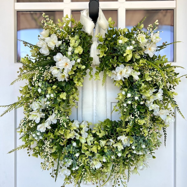 Modern Spring Wreath - Etsy