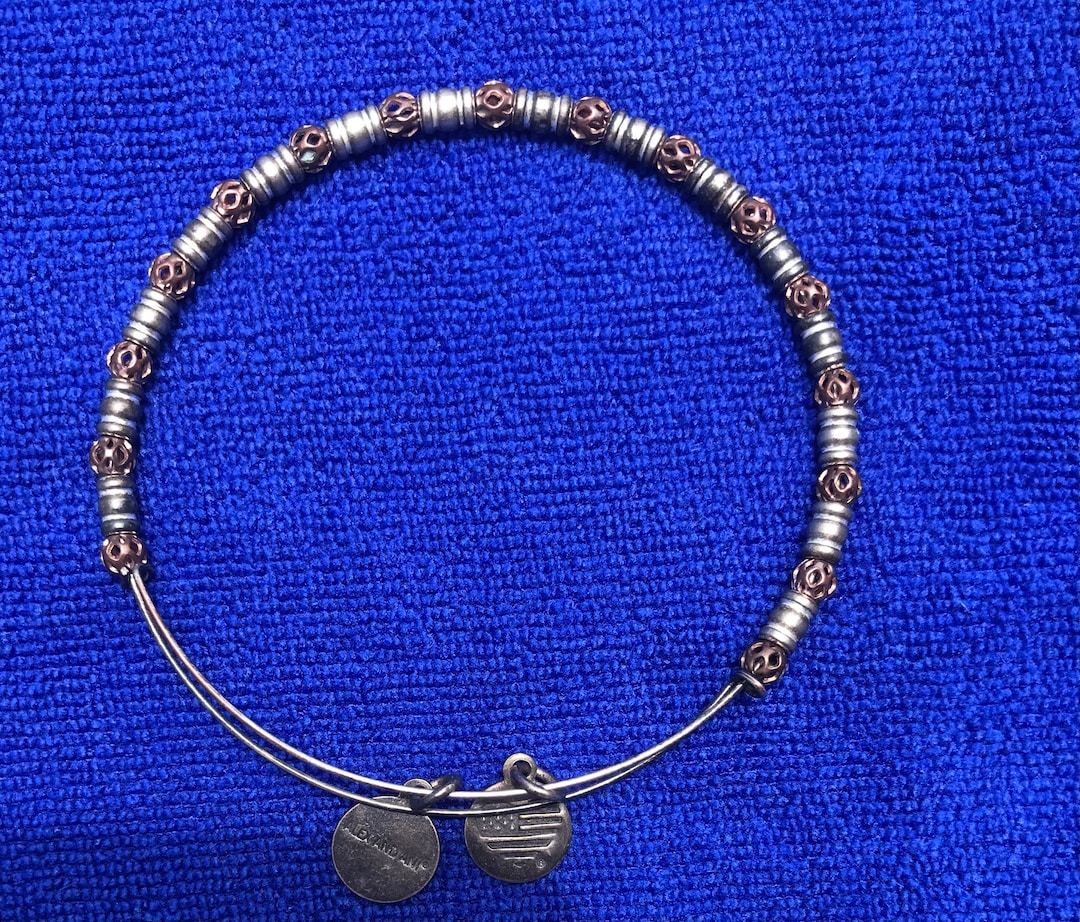 Alex and Ani Wire Wrap Beaded Bracelet - Etsy