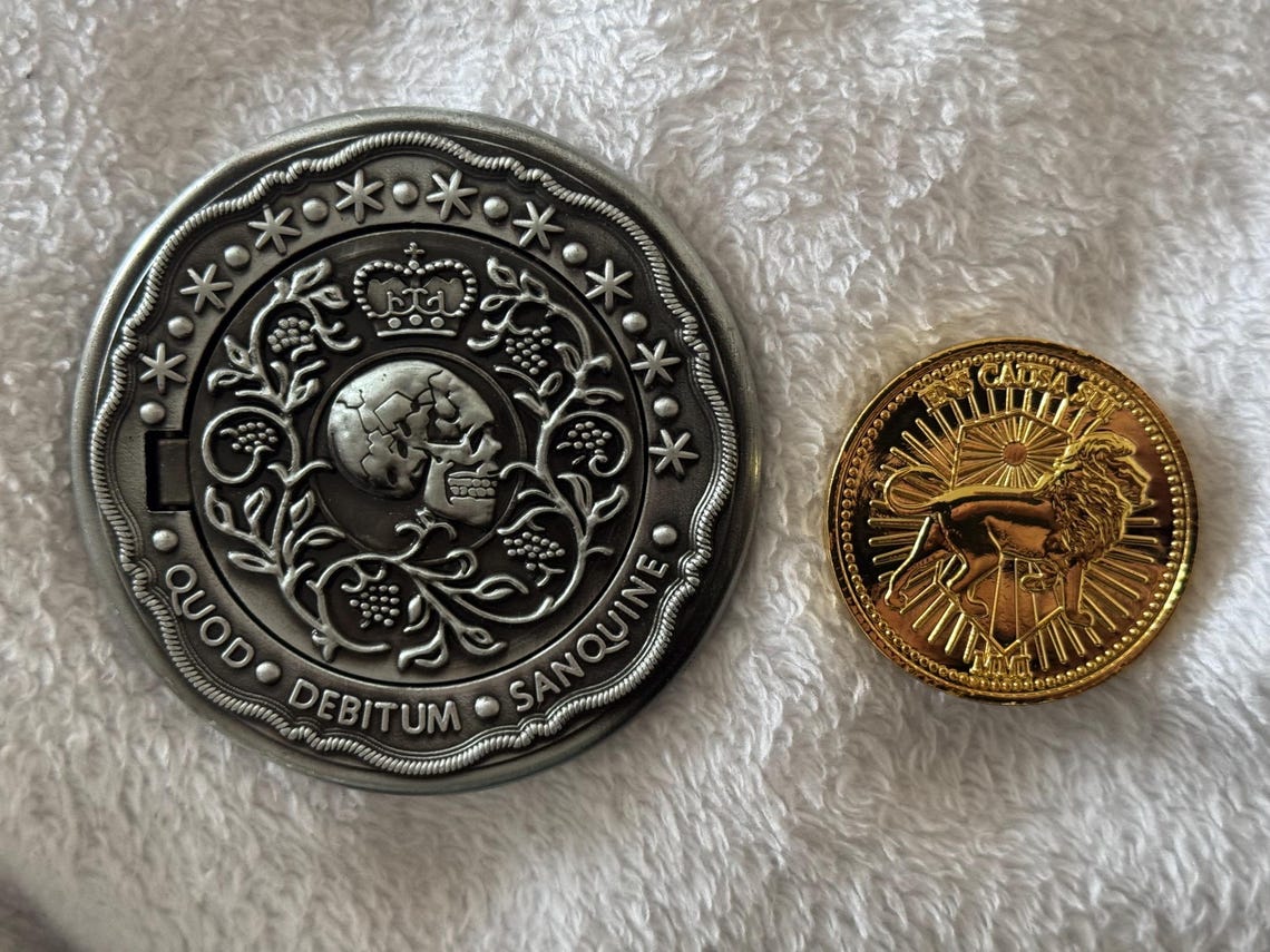 John Wick Blood Oath Marker (silver Finish) - Etsy