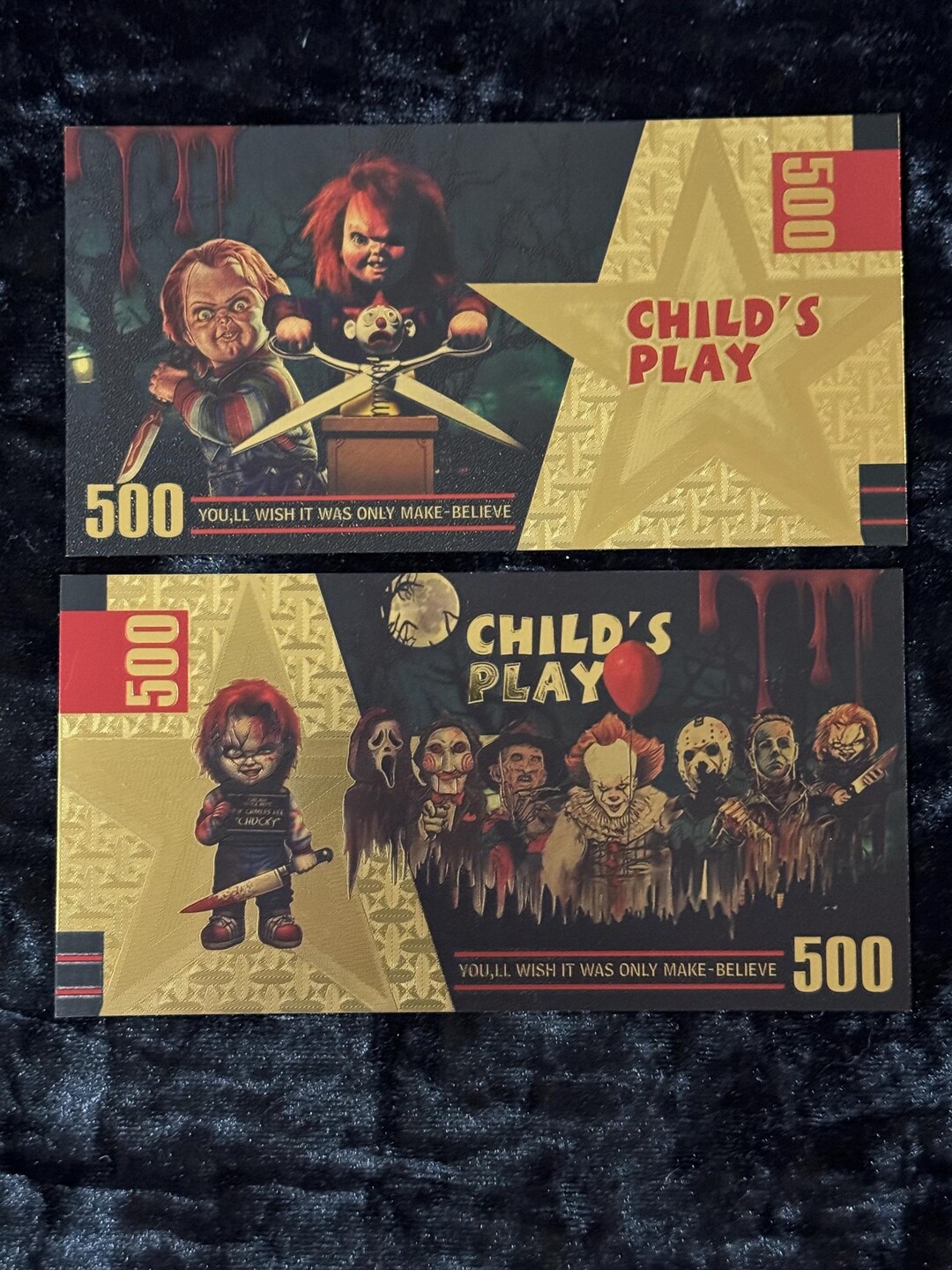 Horror Movie Child’s Play Chuckie Collectible 24kt Golden Banknote. - Etsy