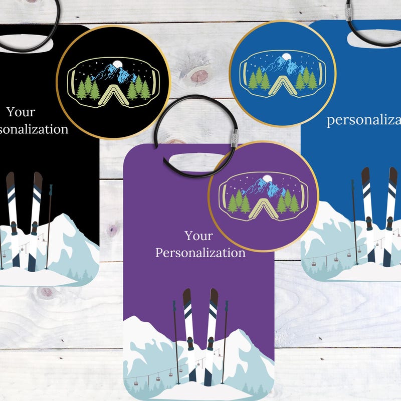 Ski Tags Luggage - Etsy