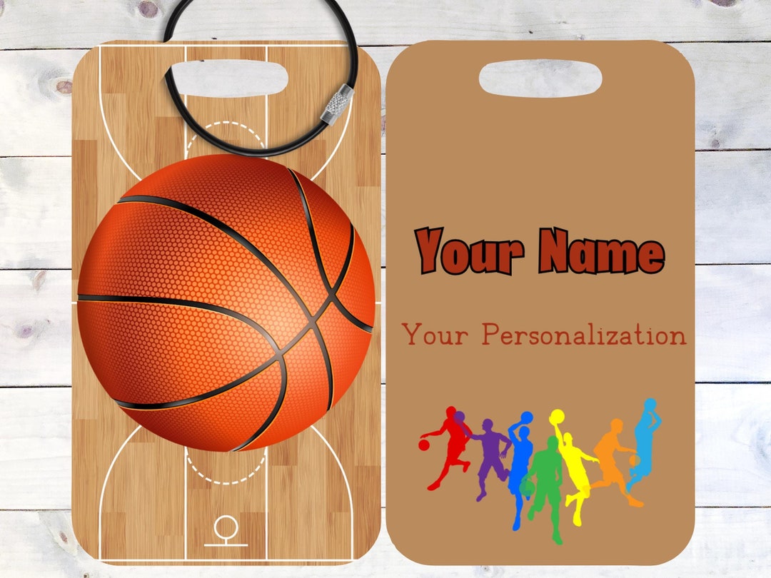 Personalized Basketball Luggage Tag – Sports Travel Bag Accessory - Etsy