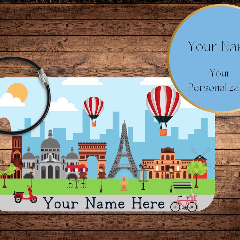 Custom Luggage Tag Europe - Etsy