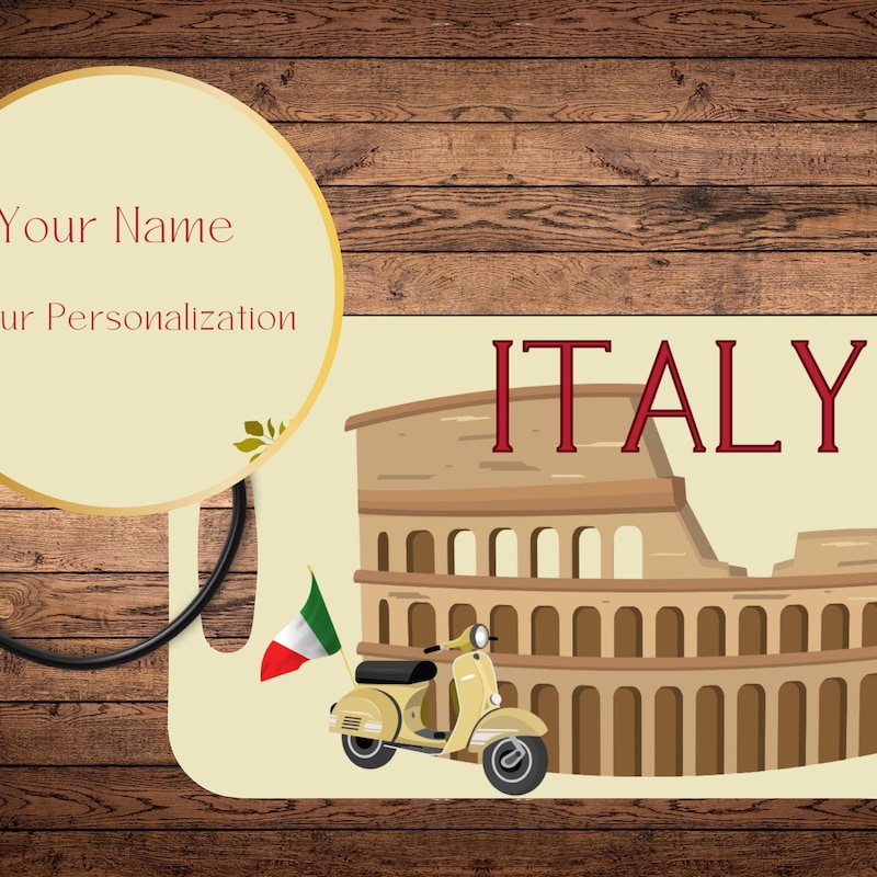 Italy Luggage Tags - Etsy