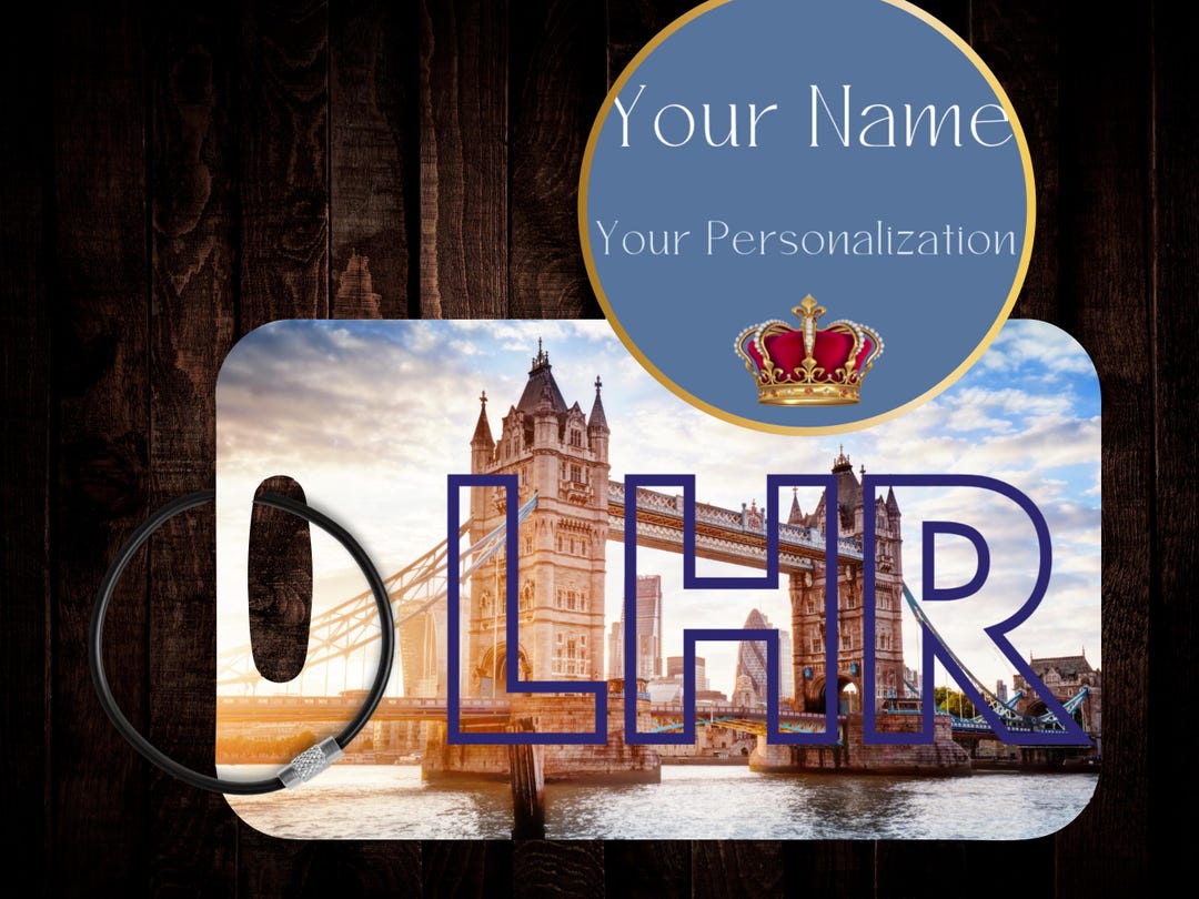 Personalized LHR Airport Luggage Tag: London Souvenir Gift, Heathrow ...