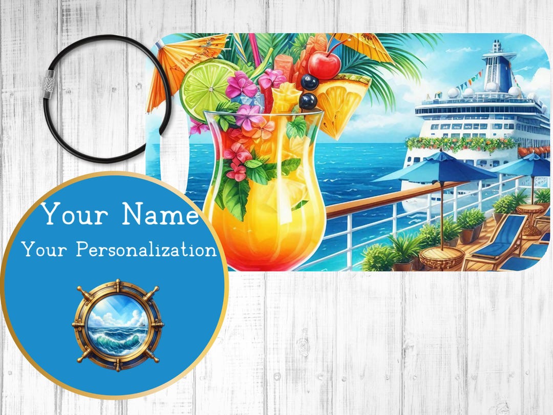 Cruise Luggage Tag Personalized, Cruise Name Tag for Luggage ...