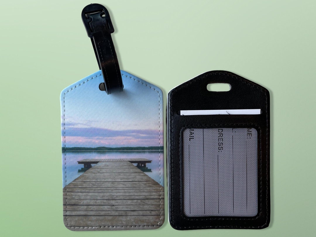 Bag Tag for Suitcase Luggage Tag Business Card Holder Hidden Contact ...