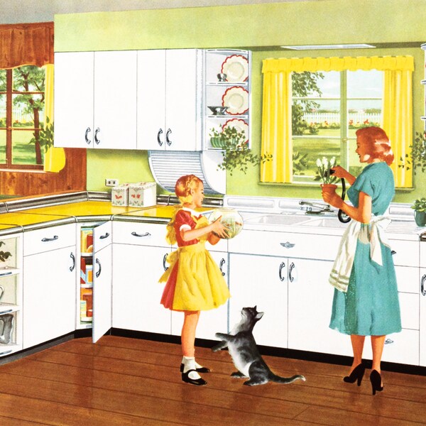 Vintage Kitchen Art - Etsy