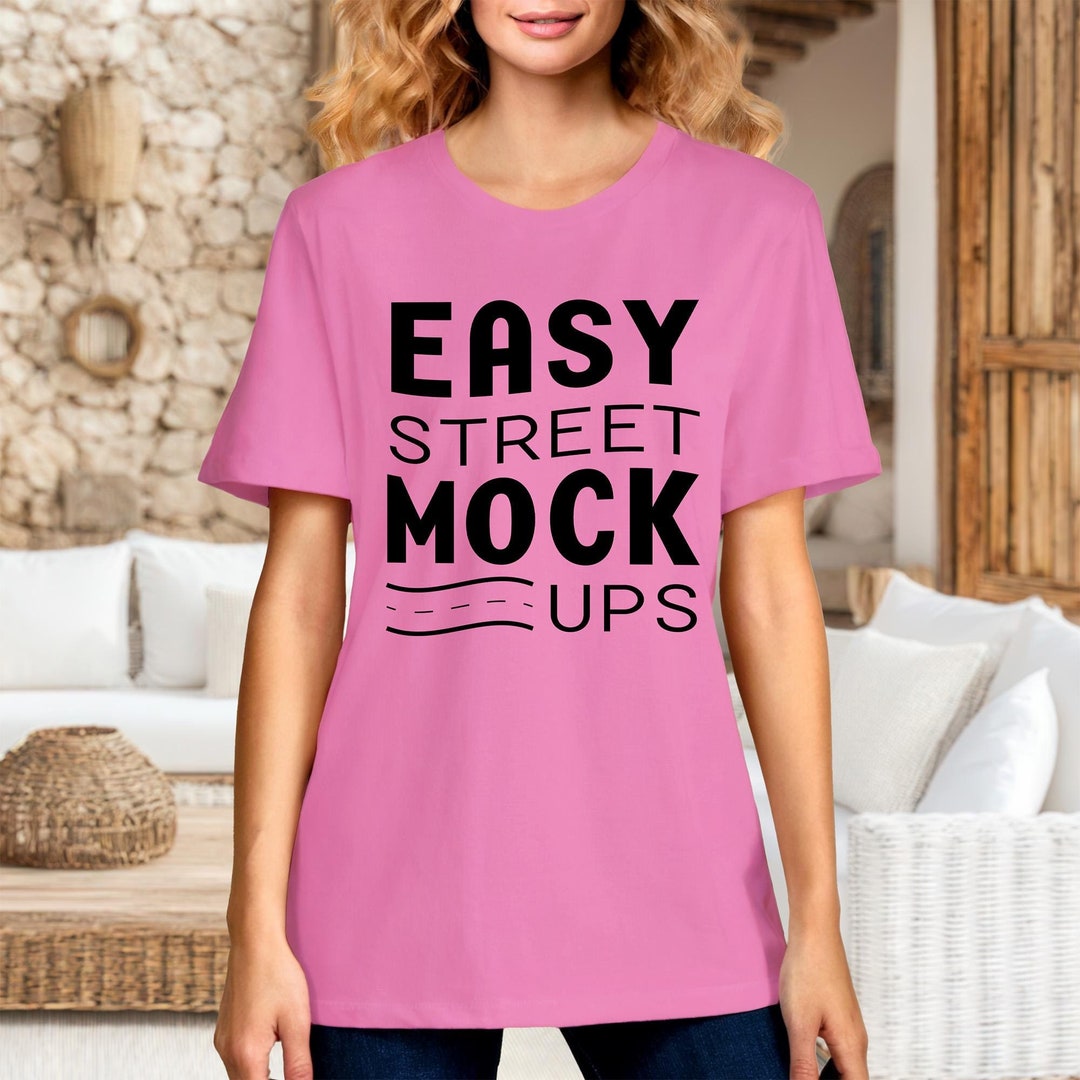 Gildan 64000 Azalea Shirt Mockup / G640 Azalea Tshirt Mockup / Gildan ...