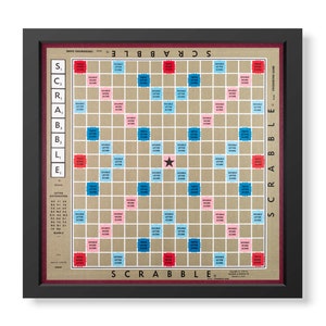 PRINTABLE Scrabble Board Game, DIGITAL ART for Game Room, Playroom ...