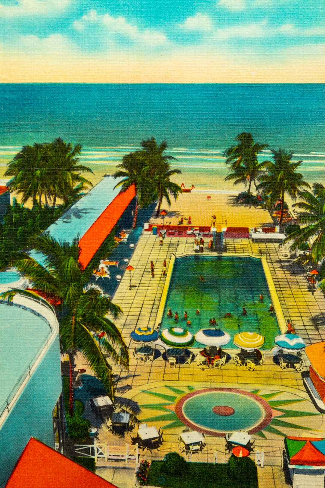 PRINTABLE Beach House Decor, Mid Century Gift, Mcm Pool Party ...