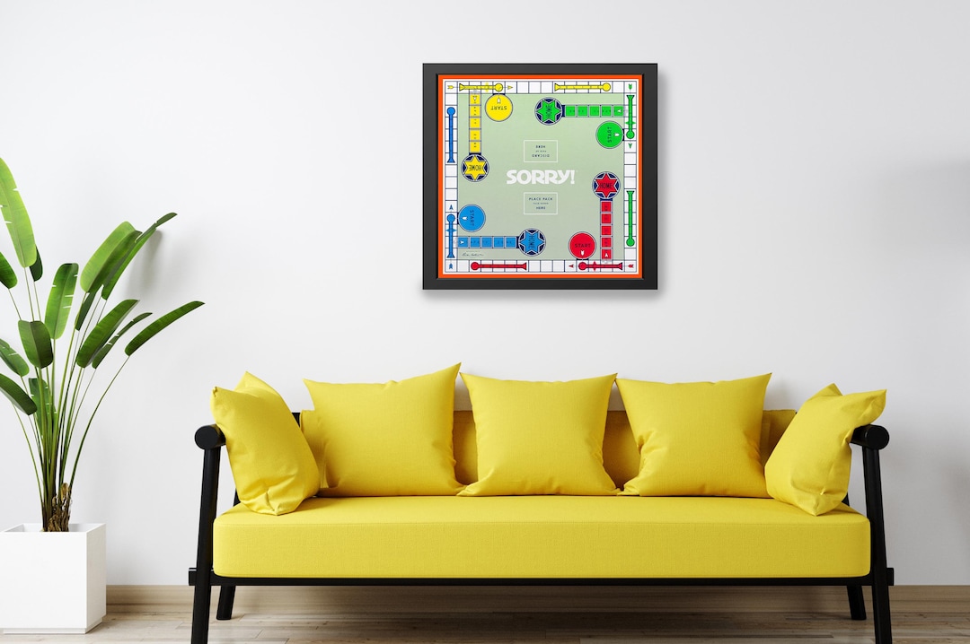 PRINTABLE Sorry! Vintage Board Game DIGITAL ART for Game Room, Playroom ...