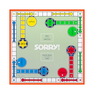 PRINTABLE Sorry! Vintage Board Game DIGITAL ART for Game Room, Playroom ...