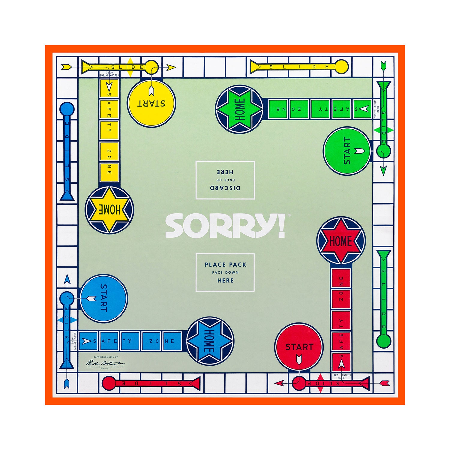 Sorry Board Game Card Template