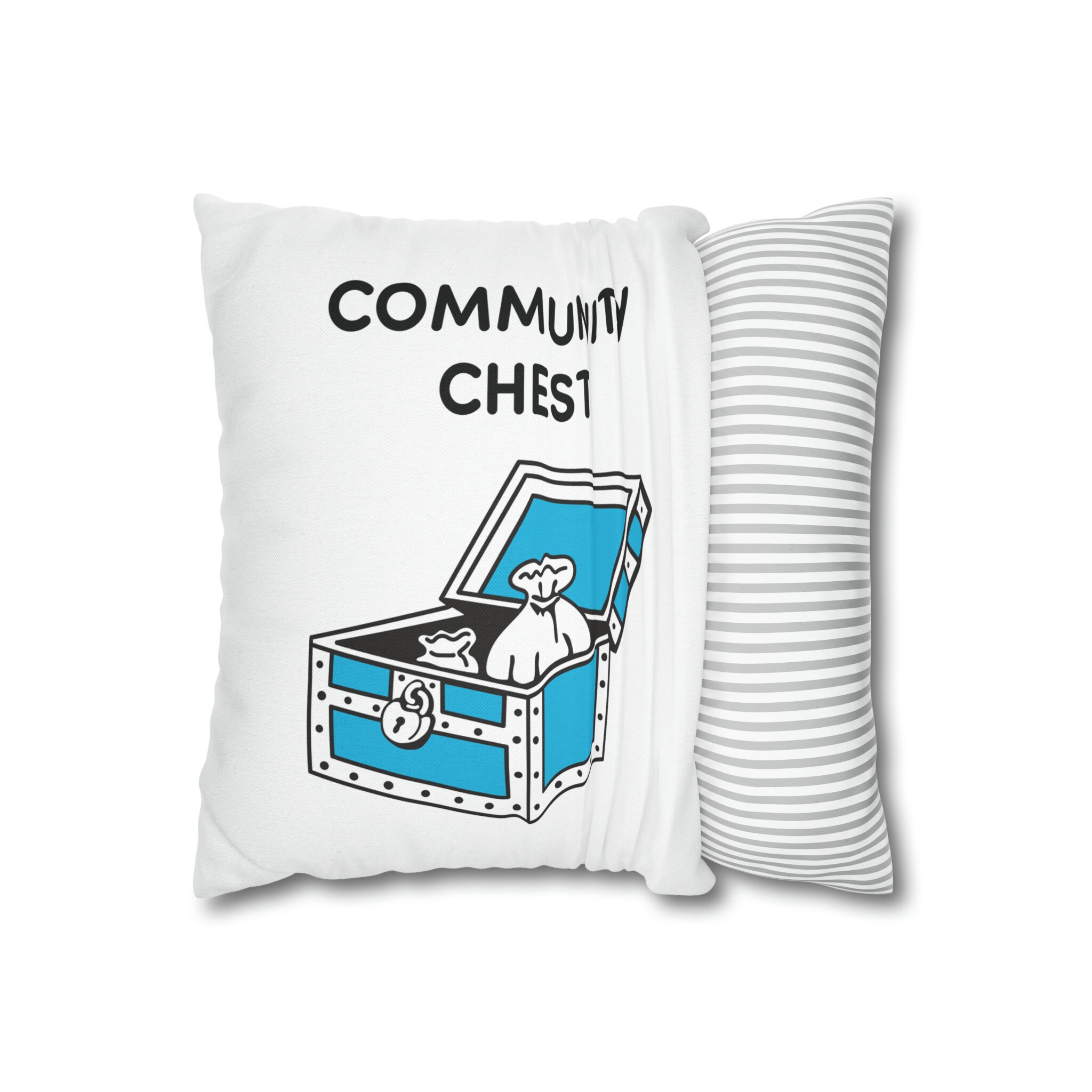 Monopoly Inspired PILLOW COVER, Chance, Community Chest, Classic Games ...