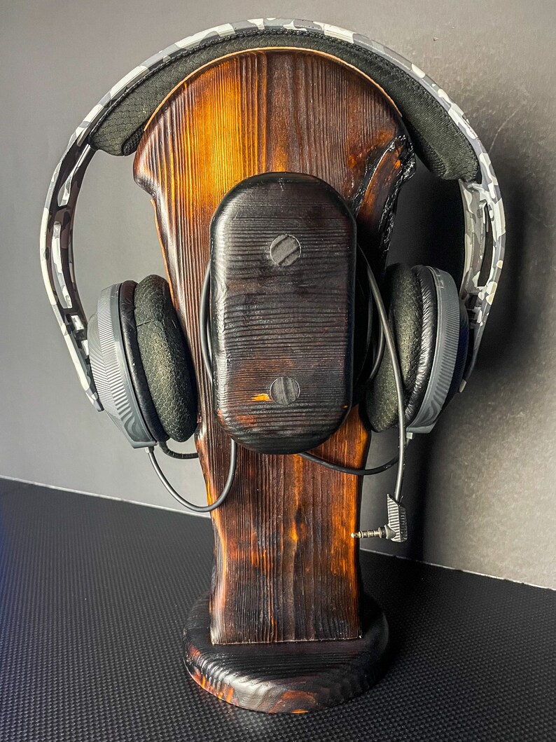 Headphone Stand, Wood Headphones Holder for Men - Etsy