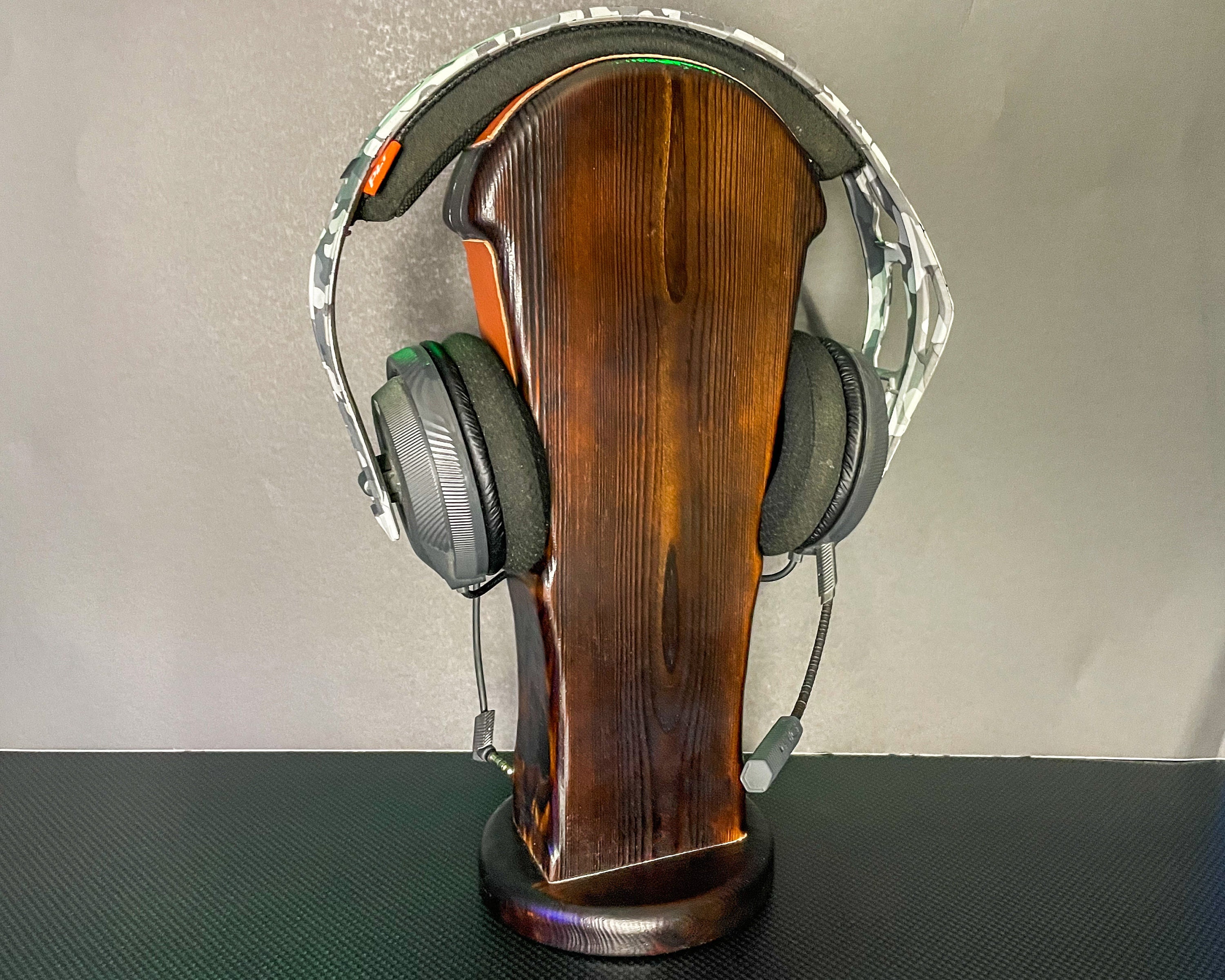 Headphone Stand, Wood Headphones Holder for Men - Etsy