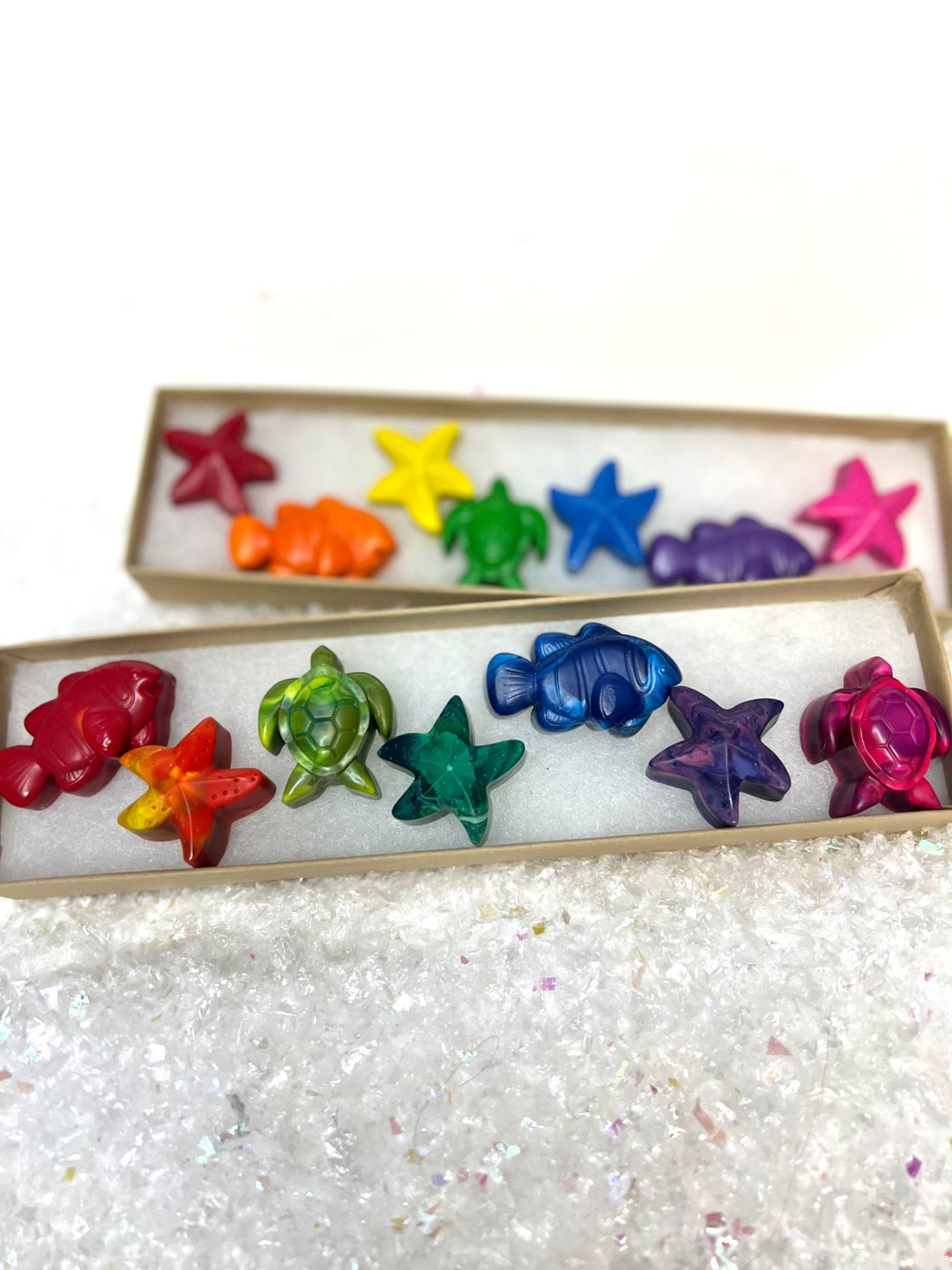 Ocean Animal Crayons, Kids Crayons, Crayon Gift Set, Handmade Toy, Kid ...