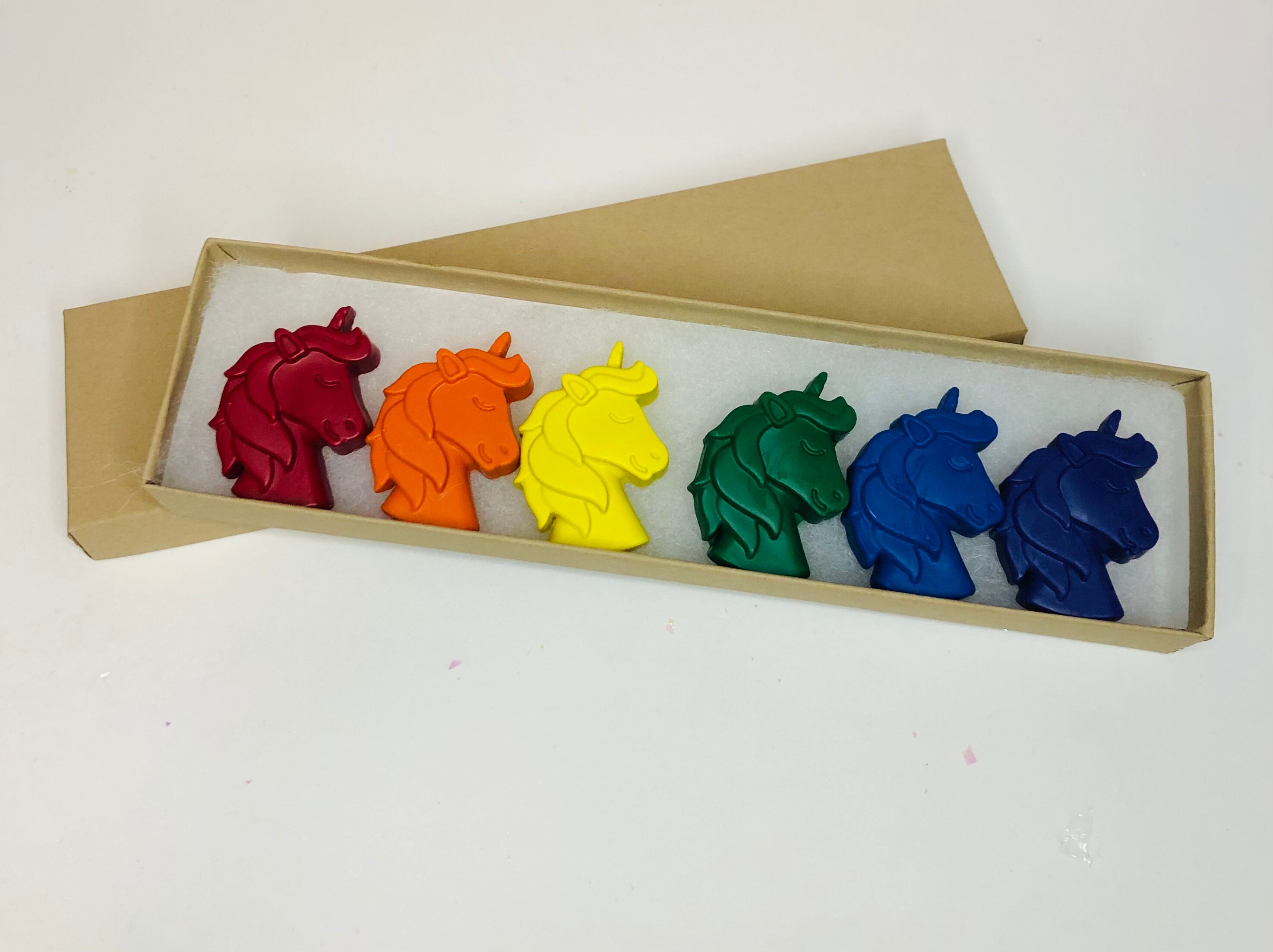 Unicorn Crayons Kids Crayons Crayon Gift Set Handmade Toy - Etsy