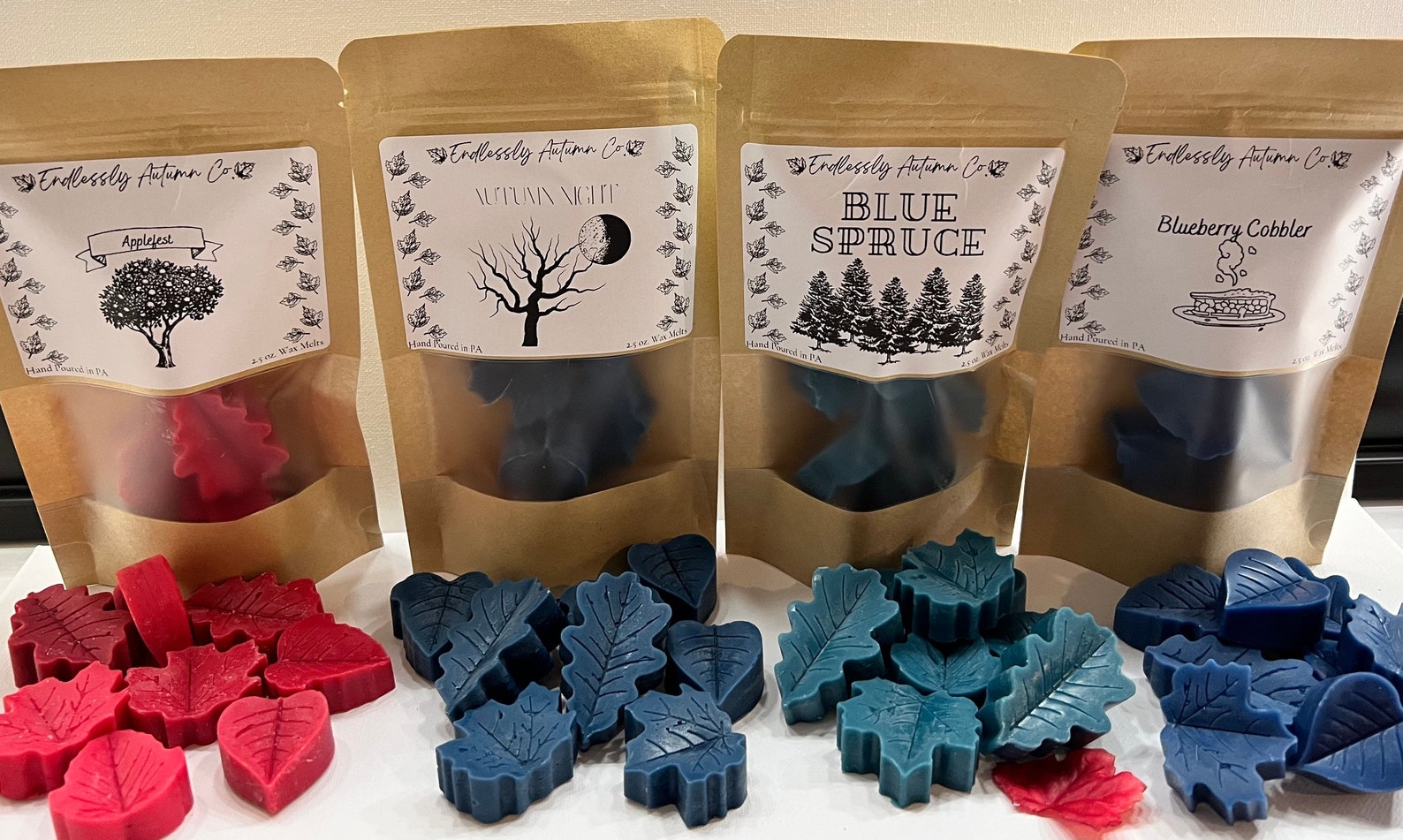 Fall Scented Autumn Leaf Shaped Wax Melts | for Gifting or Home Décor ...