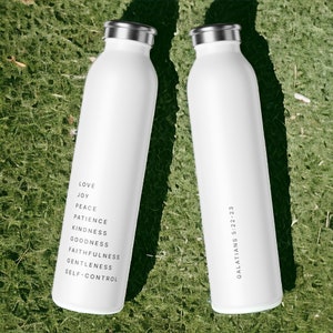 Christian Fruit of the Spirit Water Bottle Love Joy Peace Patience ...