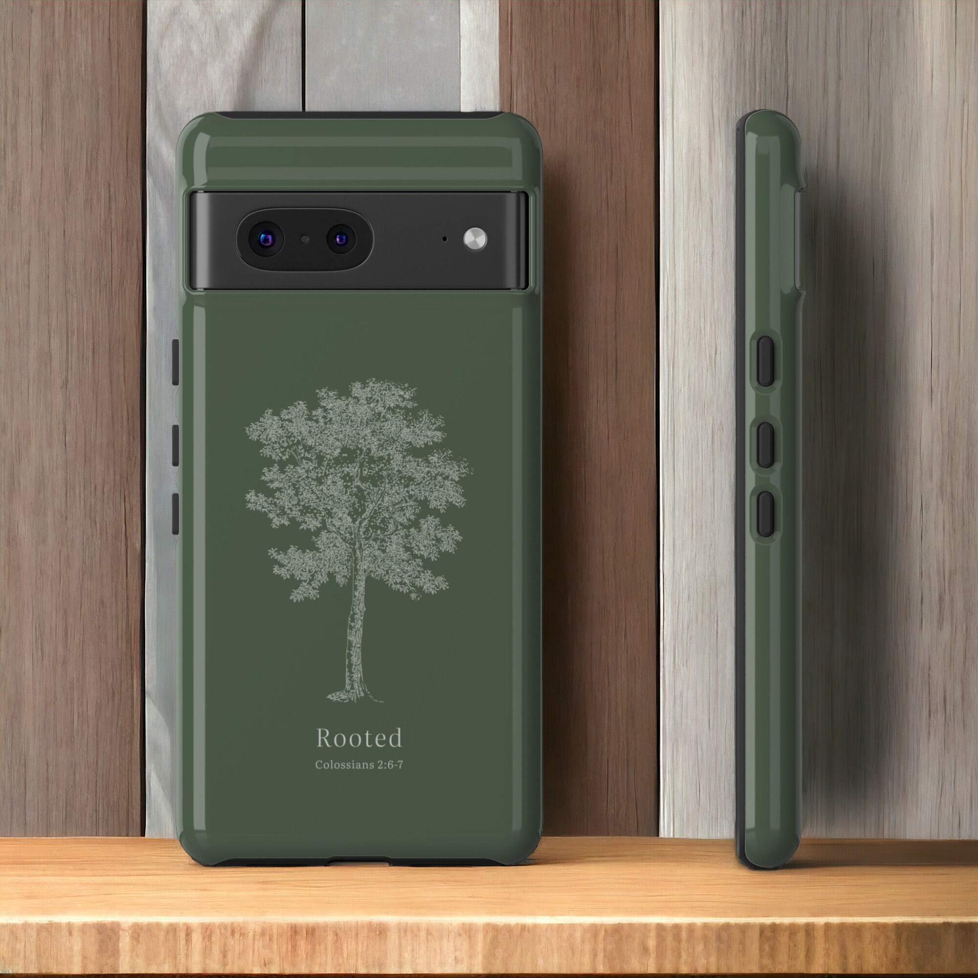 Bible Verse Colossians 2:6-7 Rooted in Christ Christian Phone Case for ...