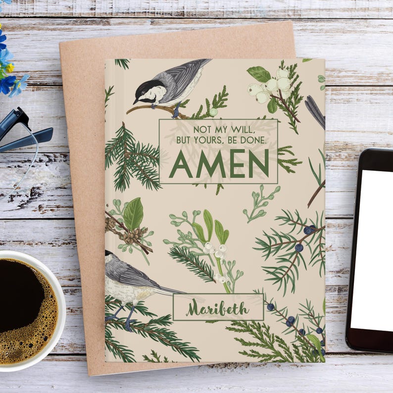 Personalized Devotional Notebook, Custom Prayer Journal, Bible Study ...