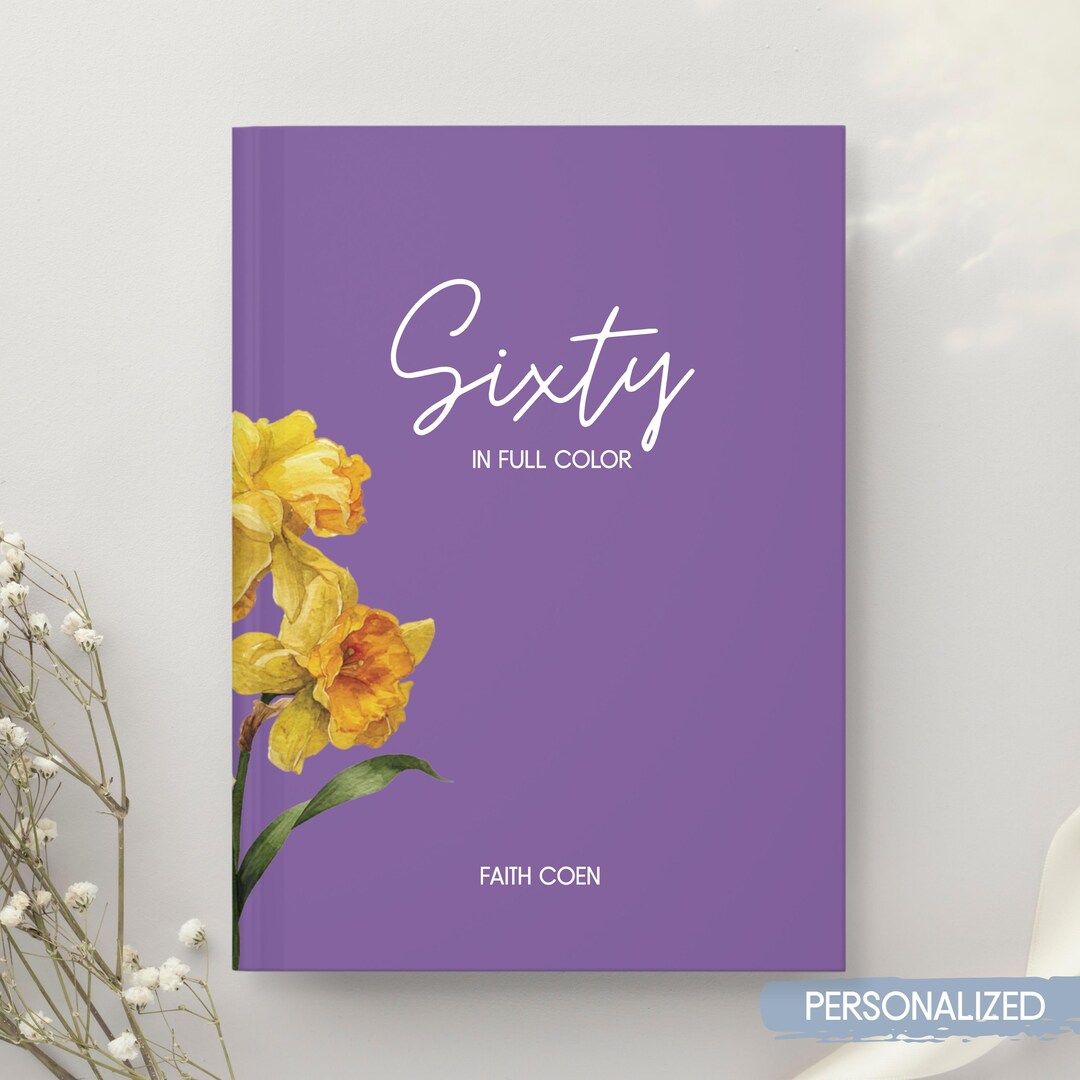 Personalized 60th Birthday Journal, Birth Flower Keepsake Notebook - Etsy